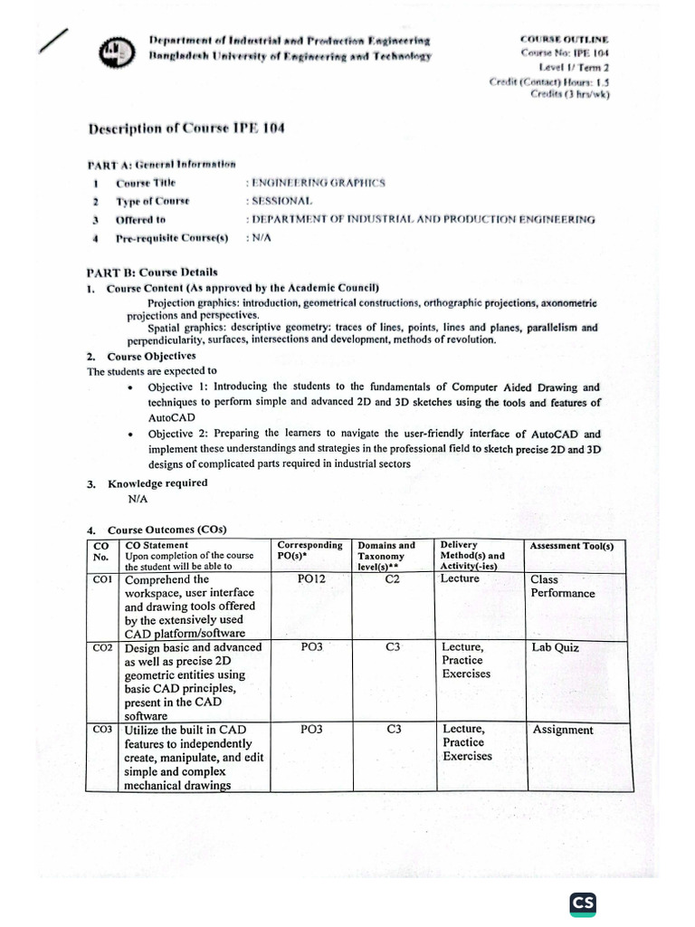 Course Outline | PDF