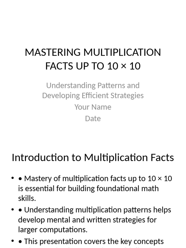 Mastering Multiplication Strategies | PDF