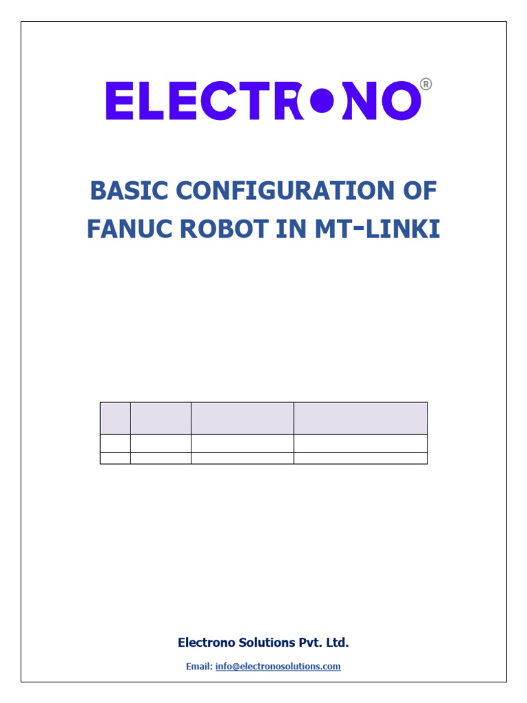 Fanuc Robot Setup in MT-LINKI | PDF | Icon (Computing) | World Wide Web