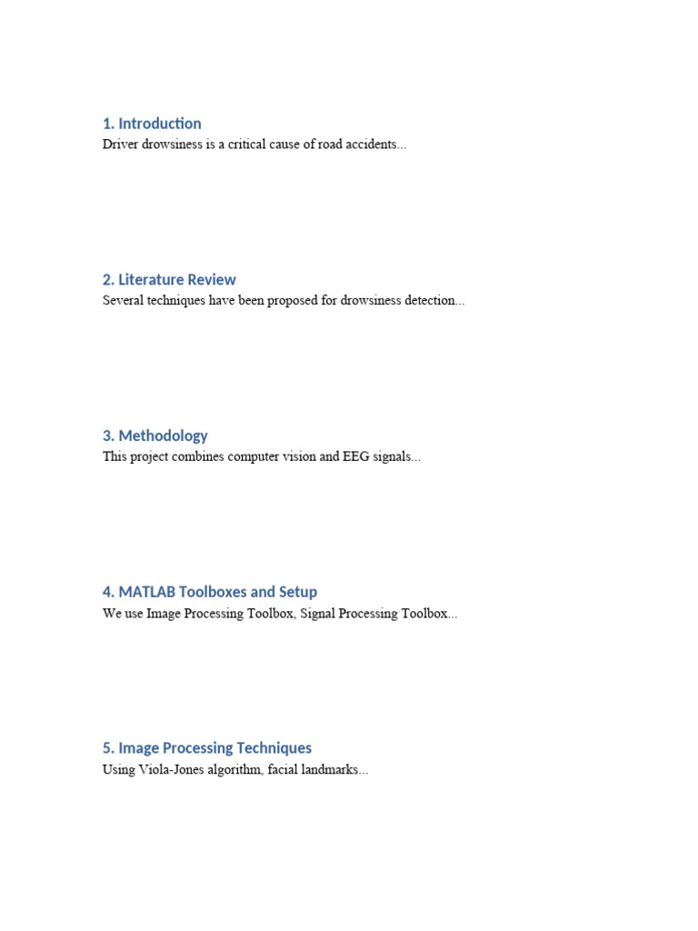 Drowsy Driver Detection Report MATLAB 0003-0003 | PDF