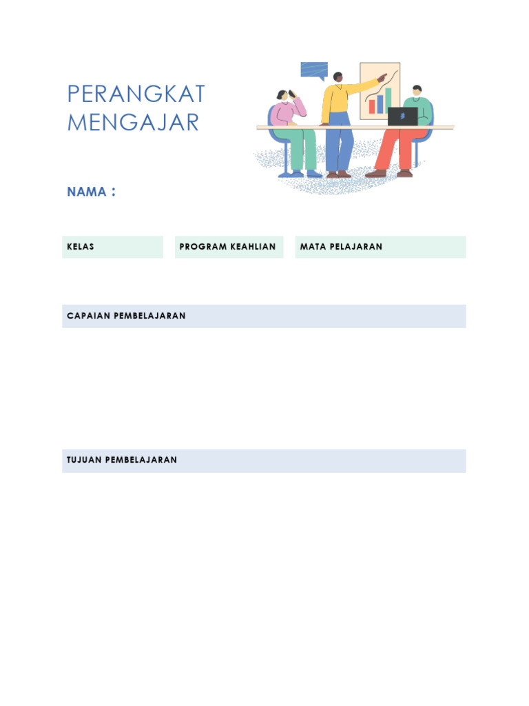 Perangkat Mengajar Guru (Templete) | PDF