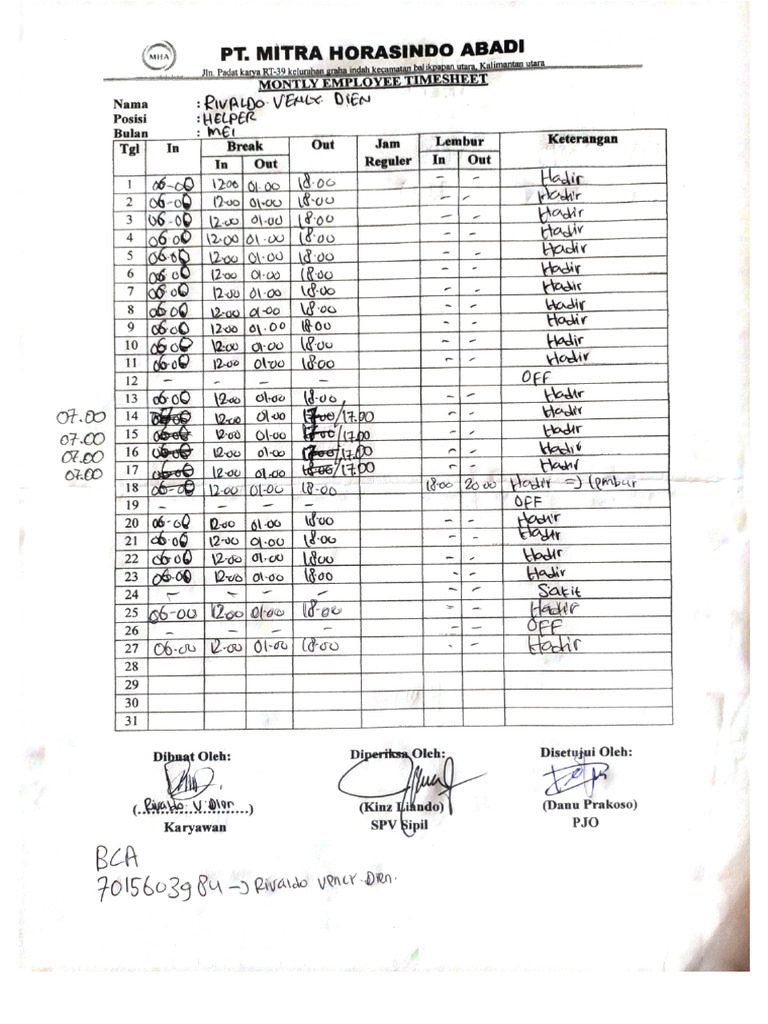 Rivaldo Venix Dien-Helper Mason | PDF