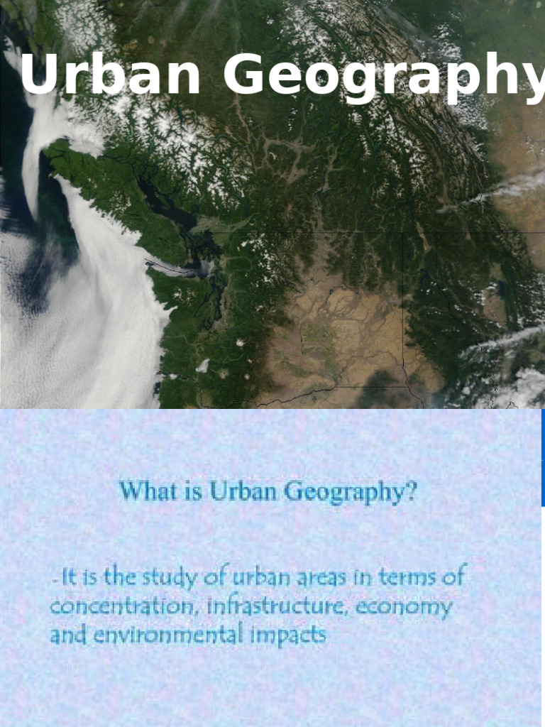 Intro To Urban Geography | PDF