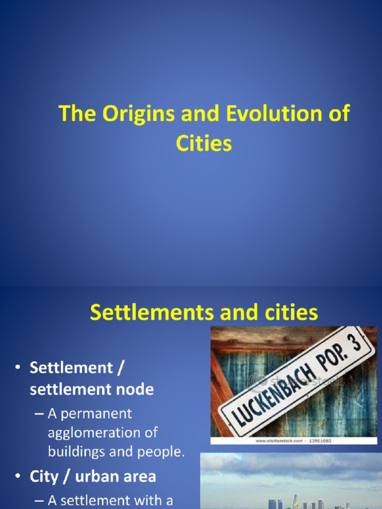 Formation of Cities | PDF