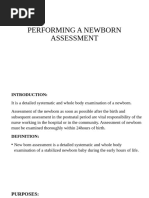 Newborn Assessment NIPE Checklist | PDF | Infants | Childbirth