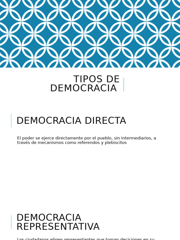 10 Tipos de Democracia Explicados | PDF