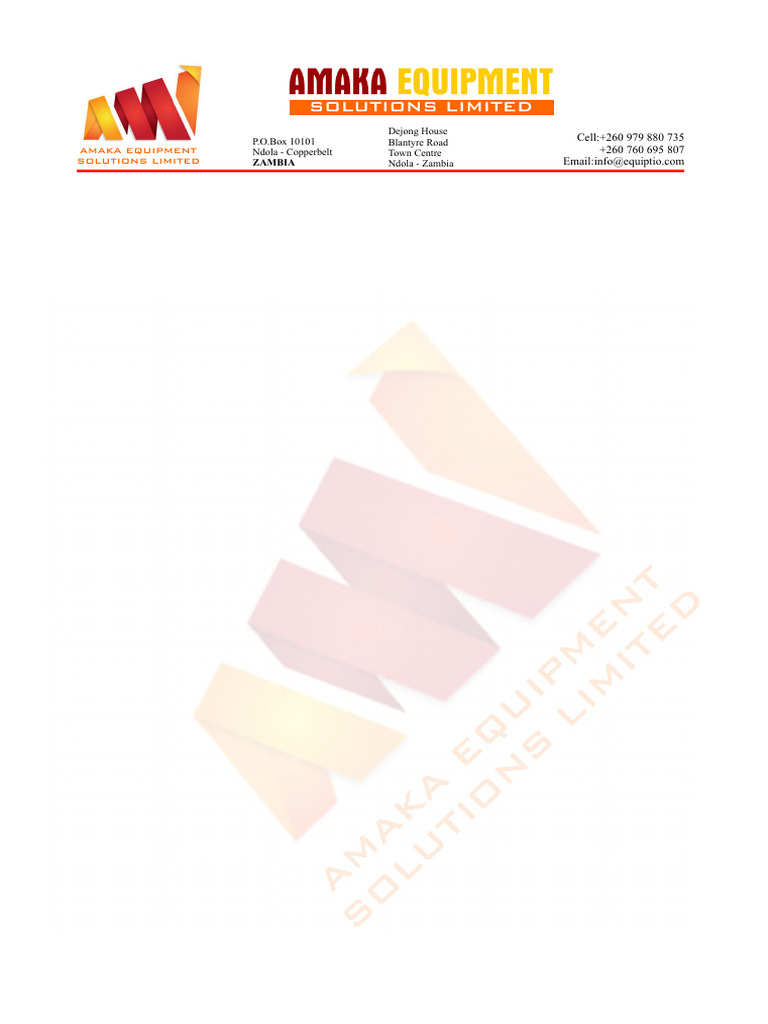 Amaka Equipment Letter Head | PDF