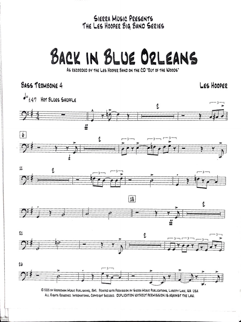 13 - Trombone 4 - Back in Blue Orleans | PDF