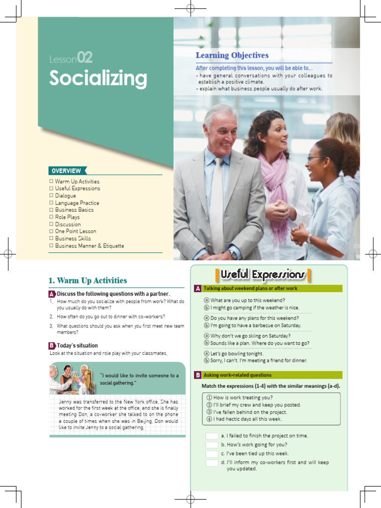 Biz Practice 1 - Lesson 02 | PDF | Conversation