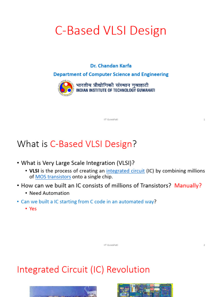 W1M1 Introduction C Based VLSI Design | PDF | Integrated Circuit | Very Large Scale Integration