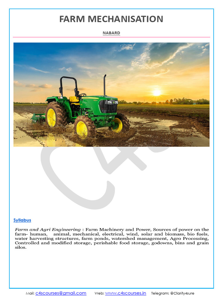 Farm Mechanisatiomn Master Notes C4S 1 Lyst1742003885466 | PDF | Plough ...