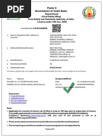 FSSAI Self Declaration Form Template | PDF