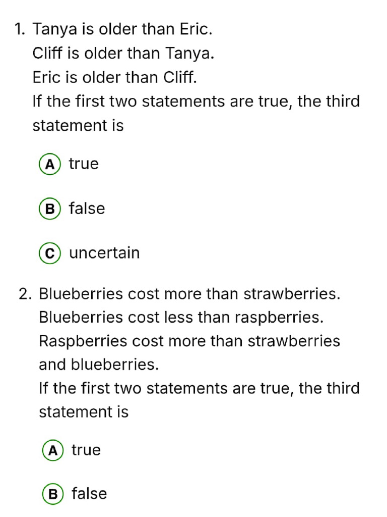 Logical Problems 2 | PDF