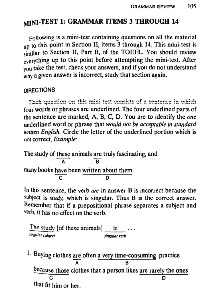 Toefl Structure | PDF