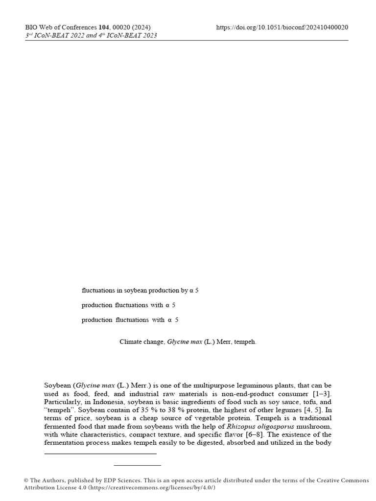 Bioconf Icon-Beat2024 00020 | PDF | Soybean | Tofu
