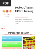 LOTO Equipment and Color Code Guide | PDF | Equipment | Manufactured Goods