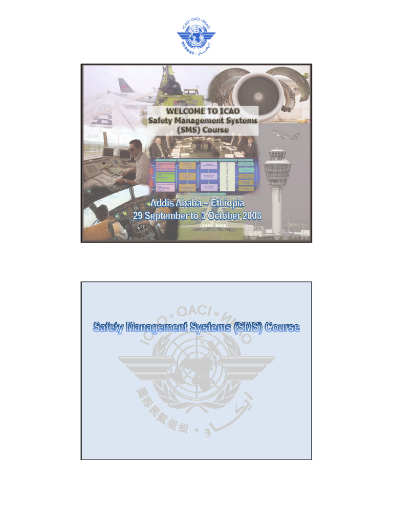 ICAO SMS Module #1 - SMS Course Introduction 200 240222 083047 | PDF ...