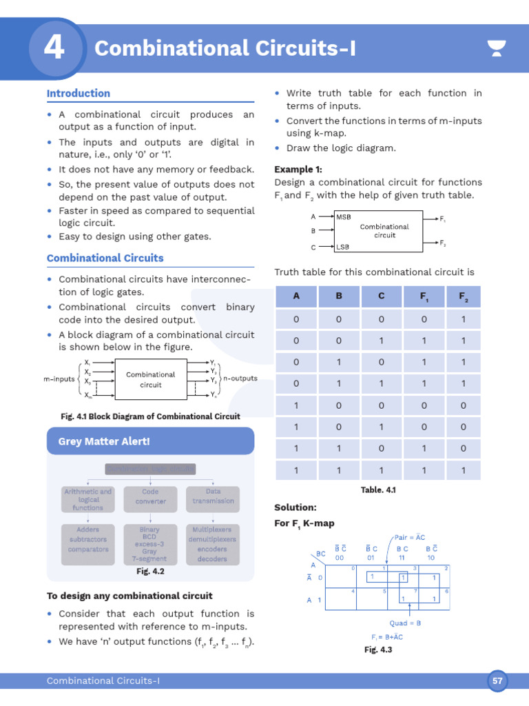 Combinational Circuit Design Basics | PDF | Digital Electronics ...