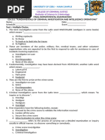 HOSA Forensic Science Practice Test | PDF | Crime Scene | Forensic Science