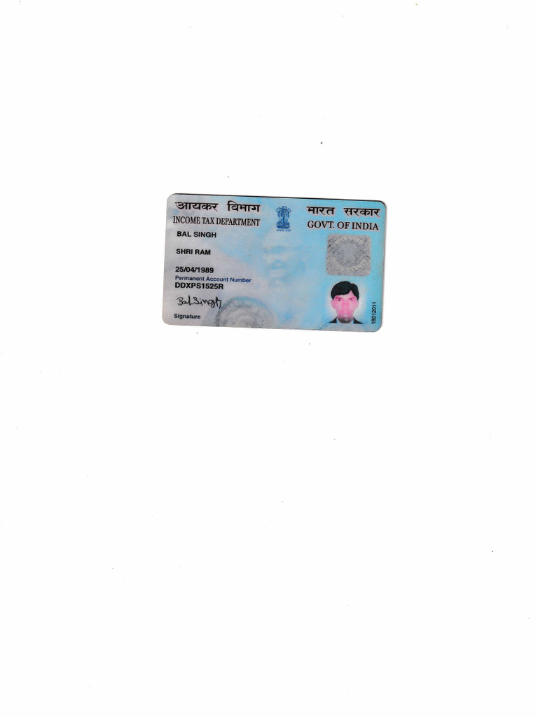 Bal Singh - Pan Card | PDF