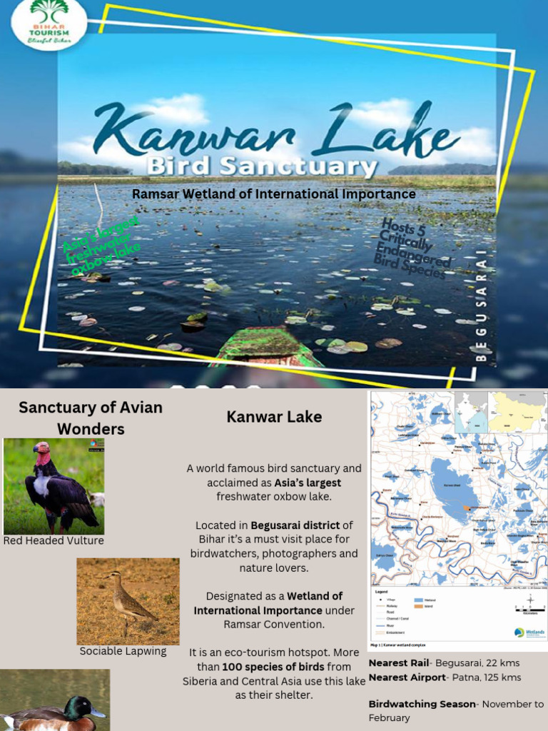 Kanwar Lake Bird Sanctuary Overview | PDF