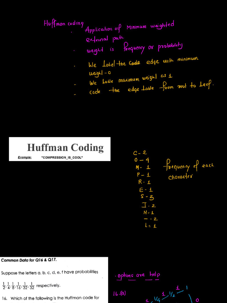 Day-9 Huffman Code Graph Representation Spanning Tree | PDF