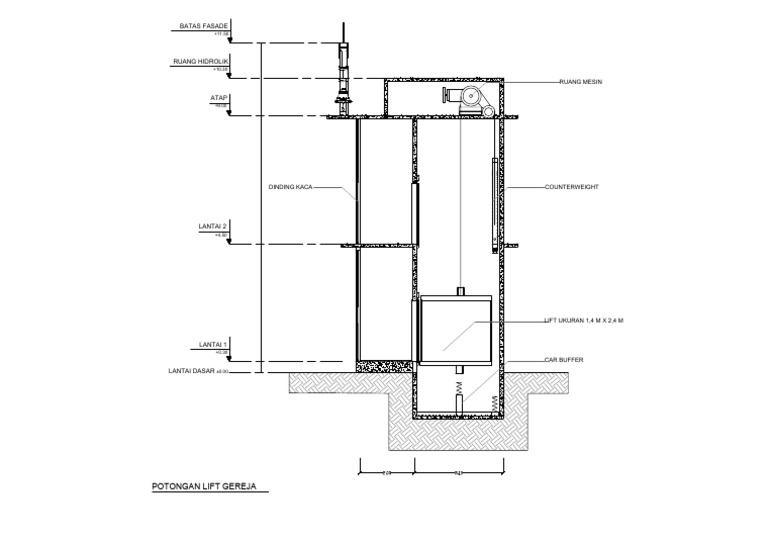 Potongan Lift Gereja | PDF