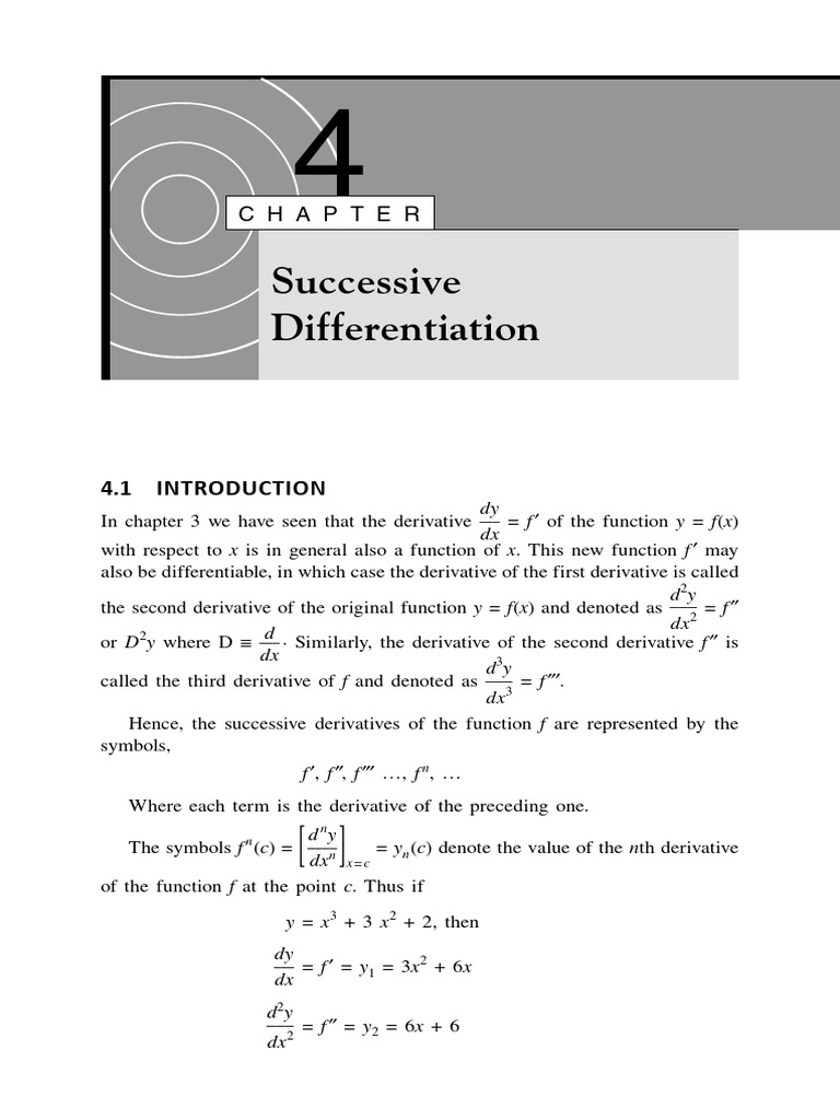 Successive Differentiation | PDF | Elementary Mathematics | Real Analysis