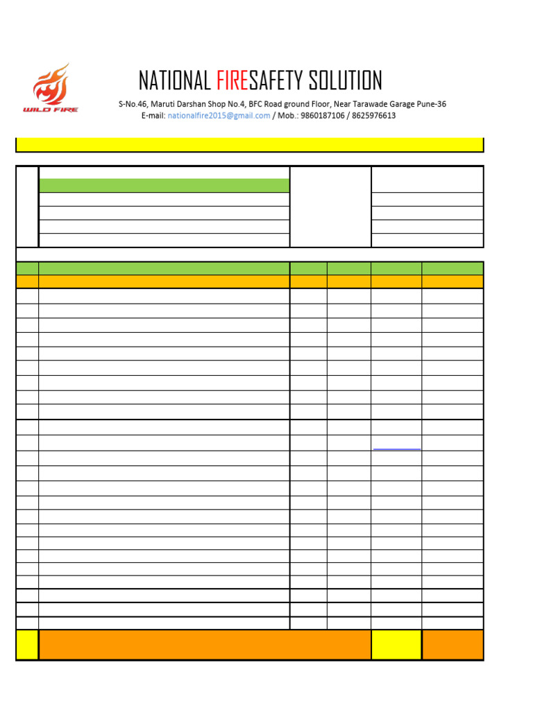 Fire Extinguisher Refilling Quotation | PDF | Common Law | Government ...