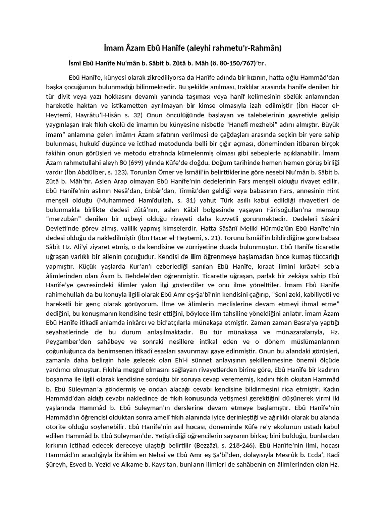 İmam Âzam | PDF