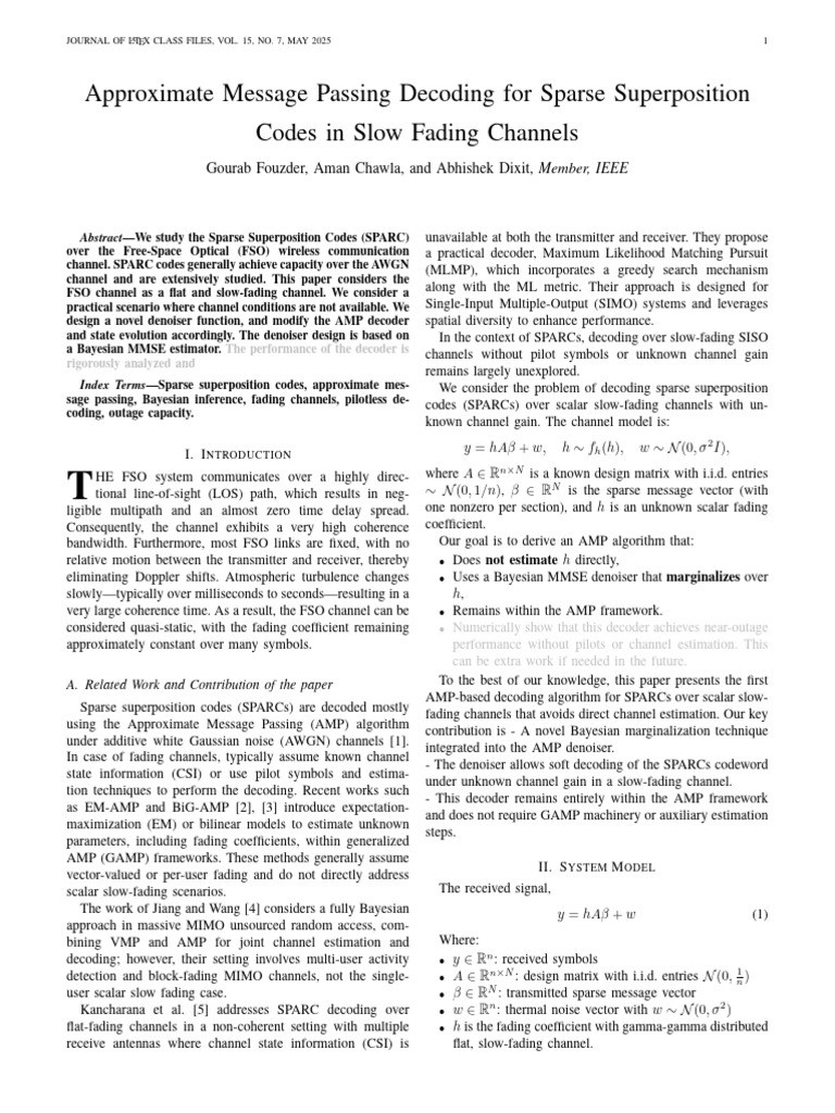 IEEE Transactions On Communications Official IEEE LaTeX Template | PDF | Normal Distribution ...