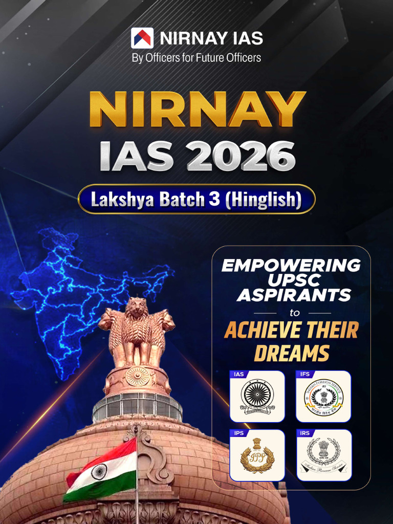 Nirnay IAS 2026 - Lakshya Batch 3 (Hinglish) | PDF | Mentorship