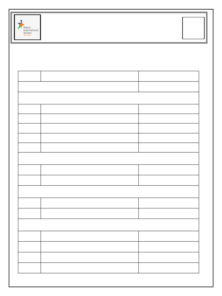Math - Prior Knowledge Sheet | PDF | Mathematics | Arithmetic