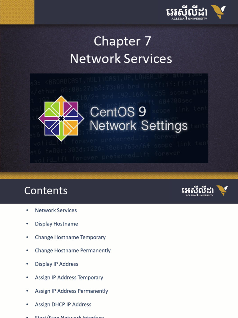 Chapter 7 - Network Services | PDF | Internet Protocol Suite | Ip Address