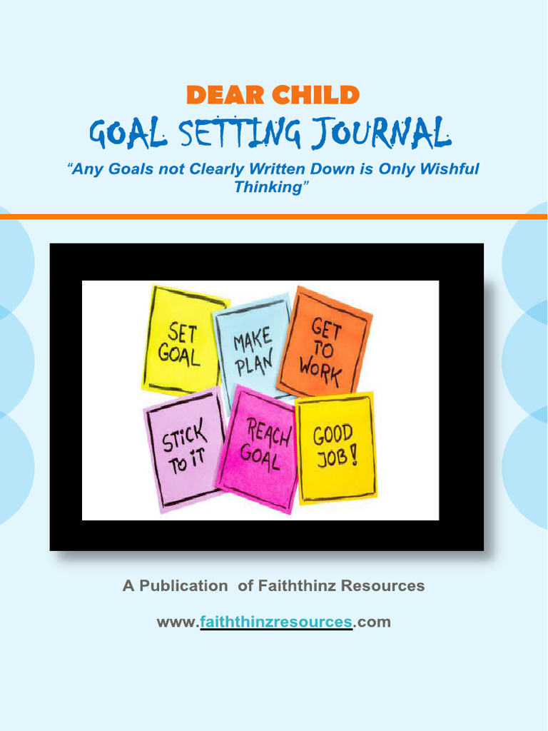 Goal Setting Journal For Academic Excellence | PDF