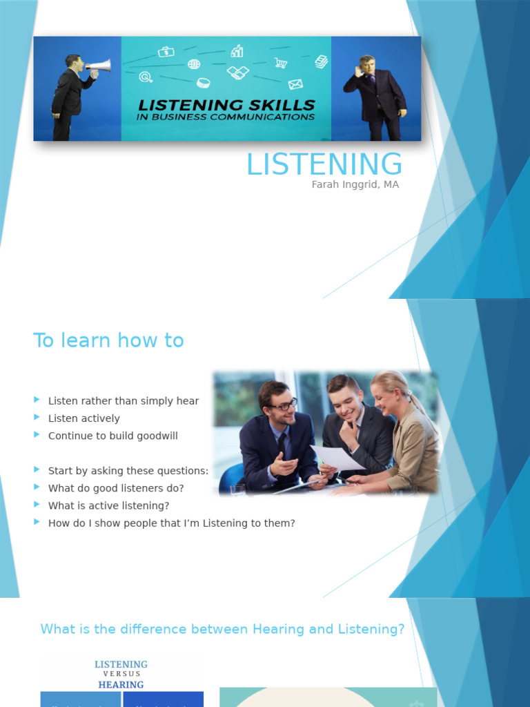 Mastering Active Listening Skills | PDF | Interpersonal Communication ...