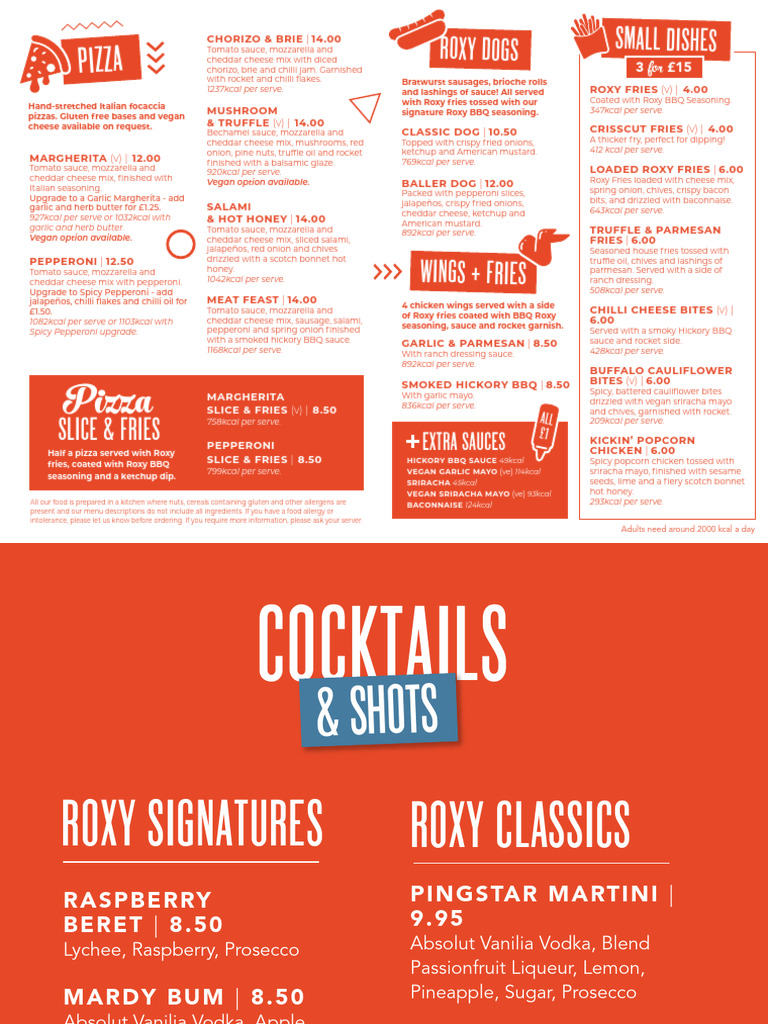 RBR Menu-Full April2023 WEB | PDF | French Fries | Sauce