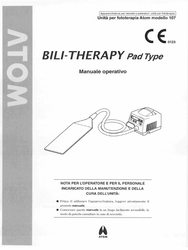 Atom Bili Therapy Pad Type Manuale Operativo | PDF