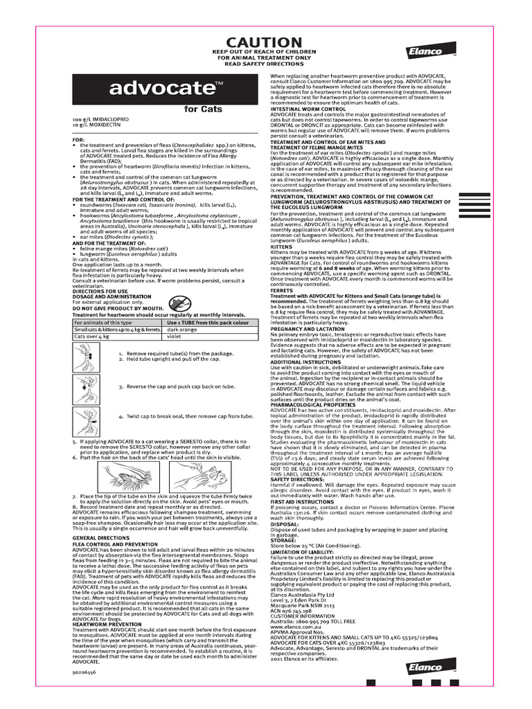 Advocate For Cats Label - Cleancopy - OL | PDF