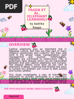 Fagen's Study on Elephant Training Methods | PDF | Reinforcement | Learning
