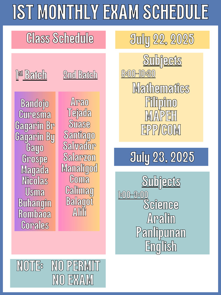 Pastel Weekly Schedule Overview | PDF