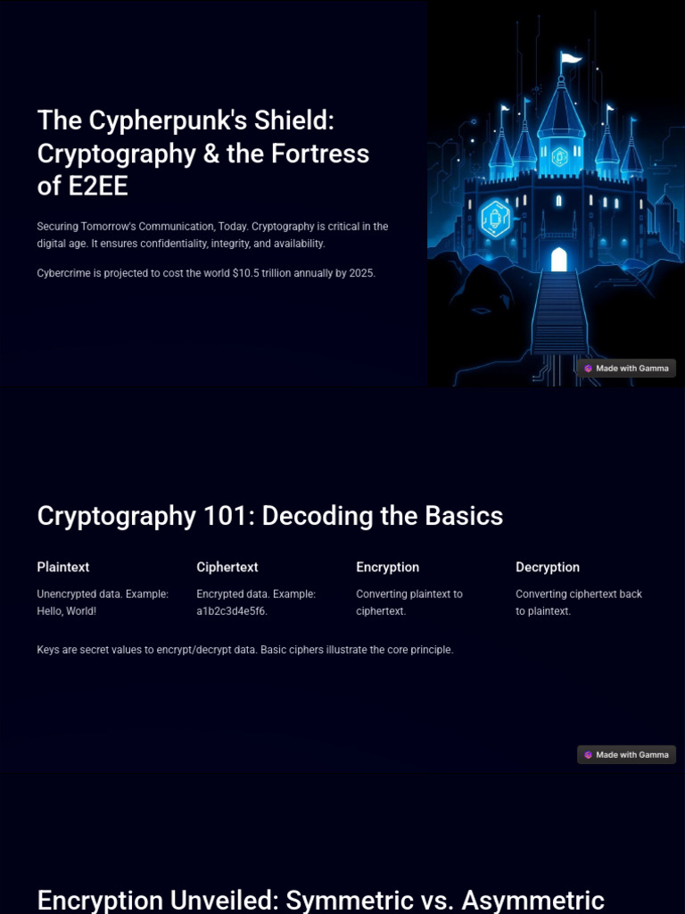 The Cypherpunks Shield Cryptography and The Fortress of E2EE | PDF ...