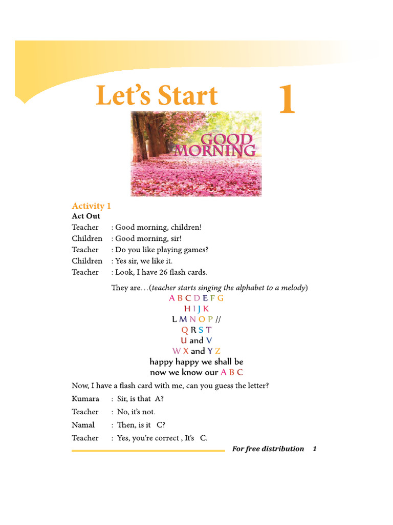 Grade 1 Lets Start 632bd2fe77044 | PDF