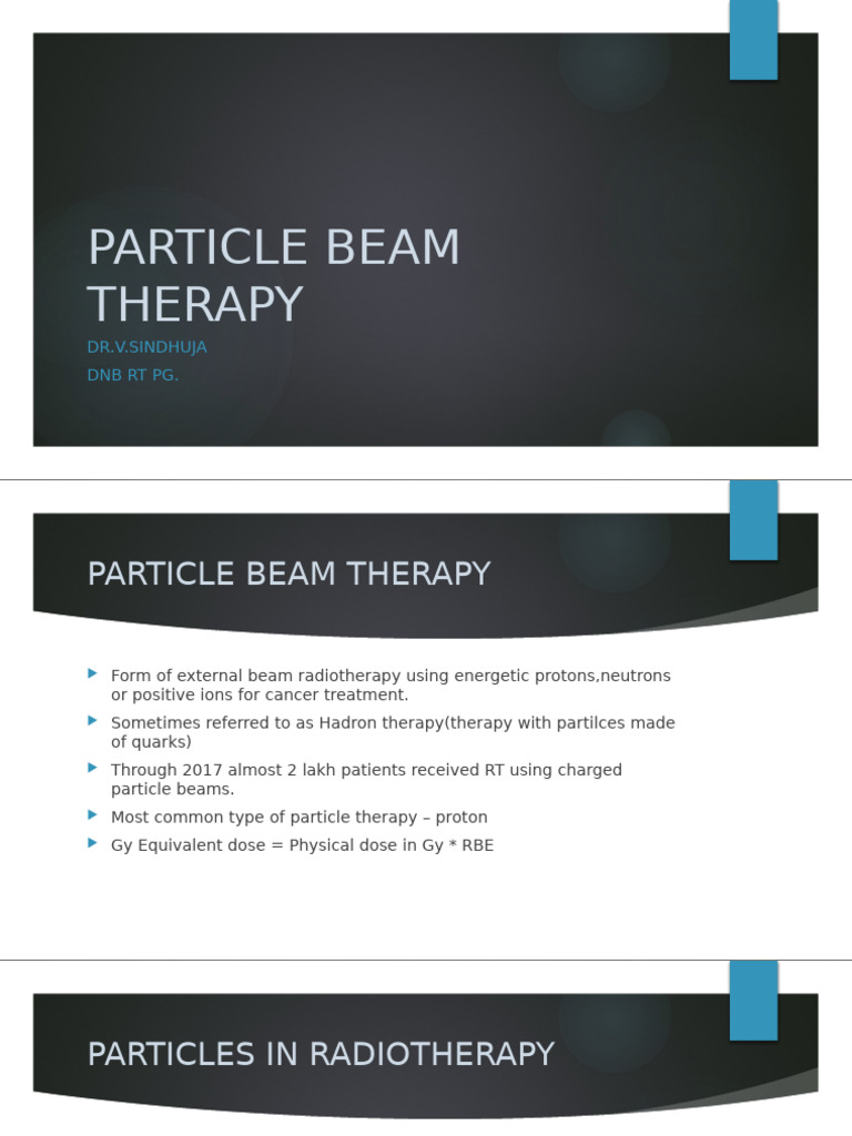 Understanding Proton Beam Therapy | PDF | Elementary Particle | Neutron