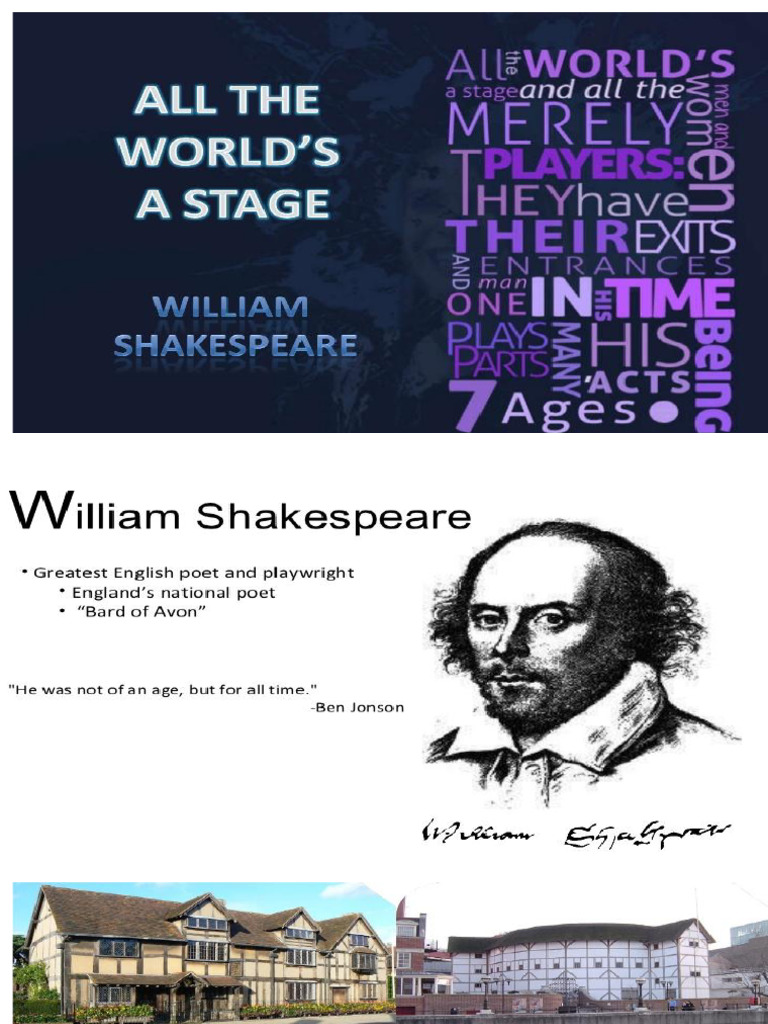 Class 12 Alternative English Poem All The Worlds A Stage. | PDF