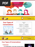 Four Types of Conversation Explained | PDF | Conversation | Dialogue