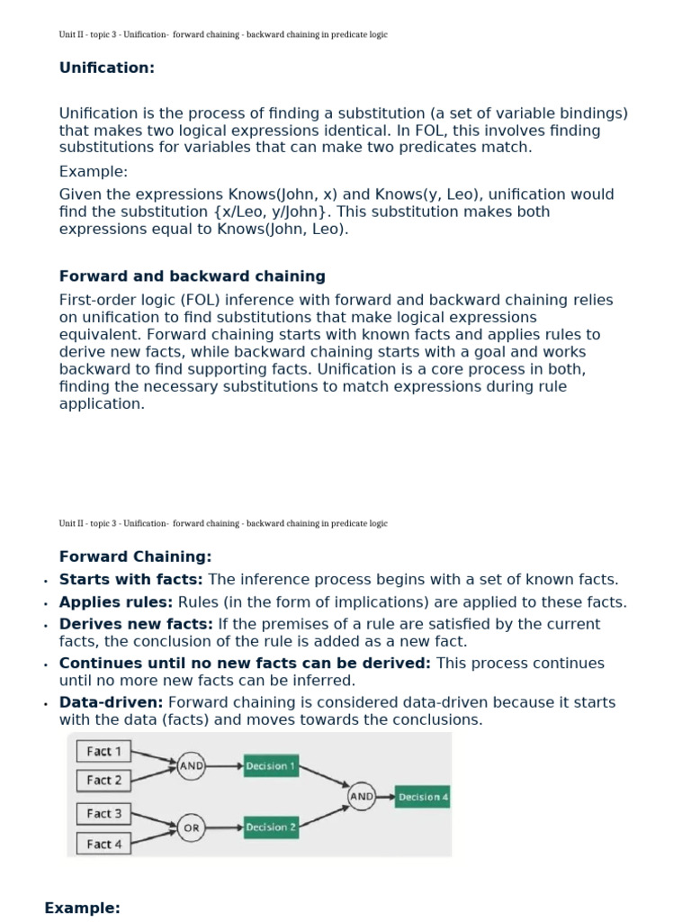 Forward vs Backward Chaining in AI | PDF | Logic | Inference