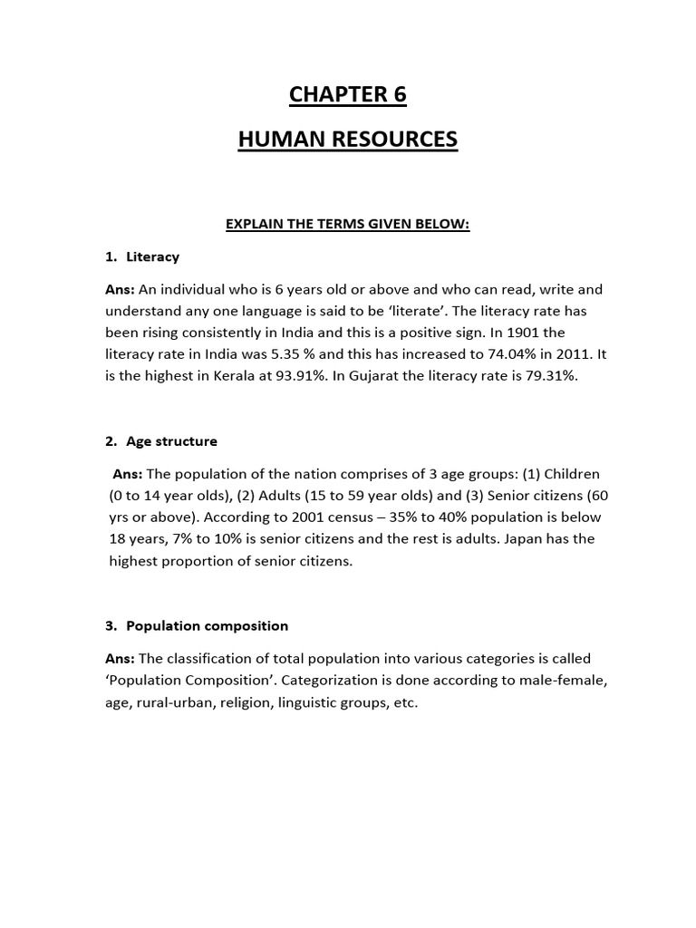 CHAPTER 6 Human Resources | PDF