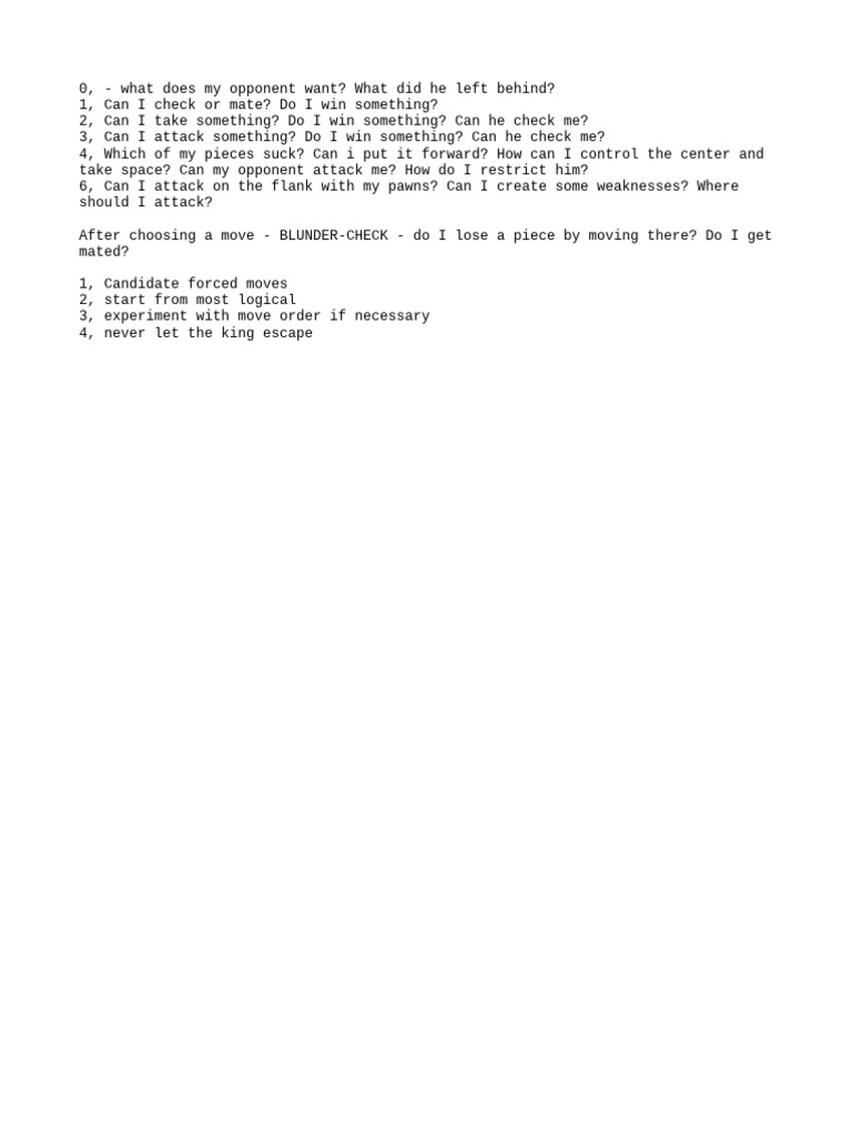 Chess Strategy: Move Evaluation Guide | PDF