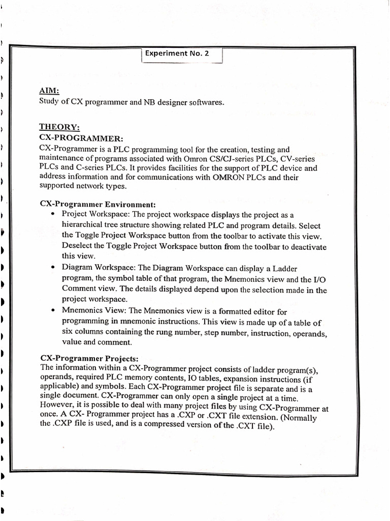 PLC File (Theory) | PDF